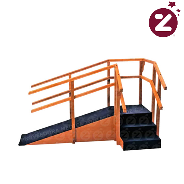 ESCALERA ANGULAR CON RAMPA | MEDICA ZODIACO